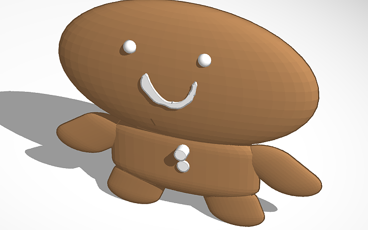 3D design GingerBread man - Tinkercad