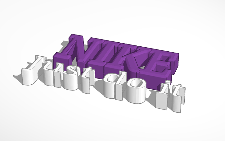 3D design NIKE - Tinkercad