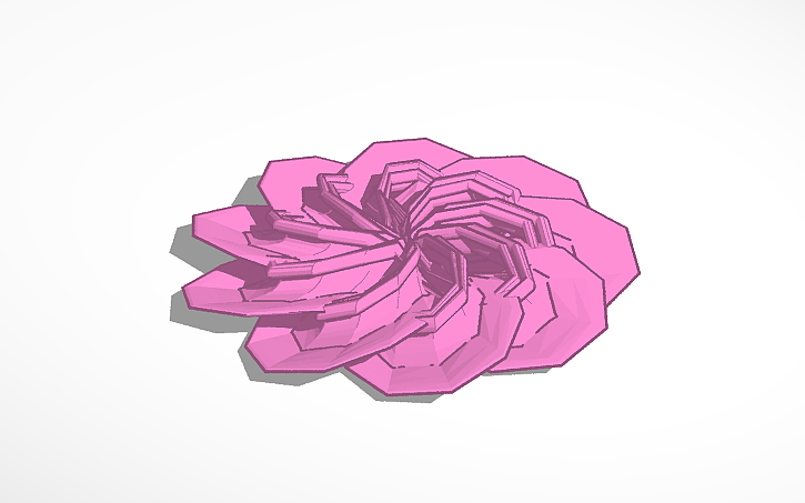 3D design flower - Tinkercad