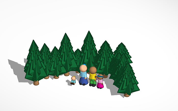 3D design family photo📷📸😁 | Tinkercad