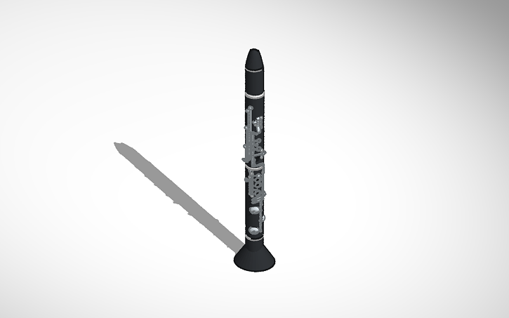 3D design Clarinet - Tinkercad