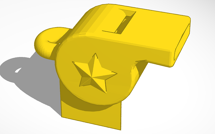 3D design pan 3D Printing Whistle V2 | Tinkercad