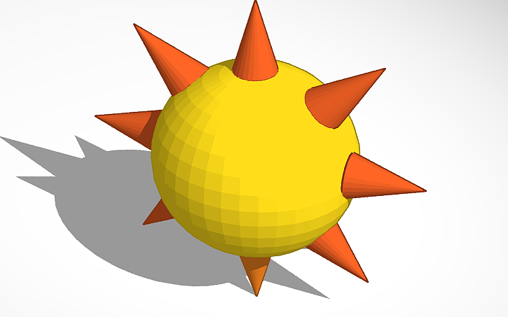 3D design sun - Tinkercad
