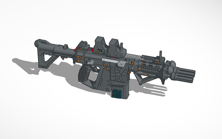 3D design machine guns!!!!!!! | Tinkercad
