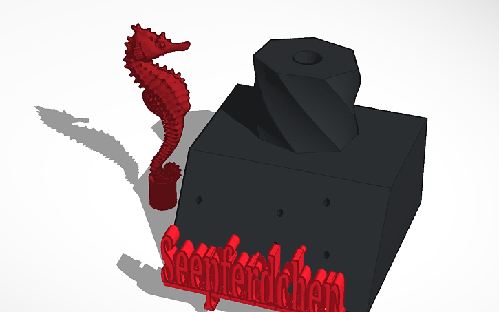 3D design Seahorse Trophy | Tinkercad