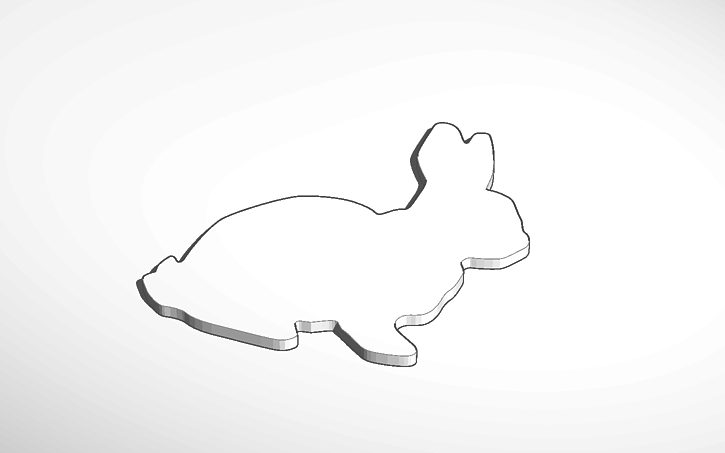3D design Bunny rabbit - Tinkercad