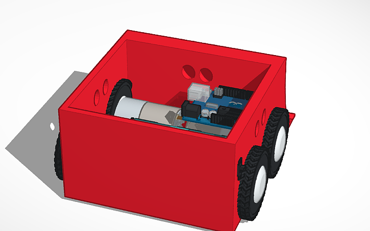 3D design Copy of sumo robot - Tinkercad