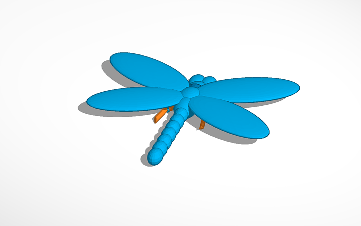 3D design Dragonfly - Tinkercad