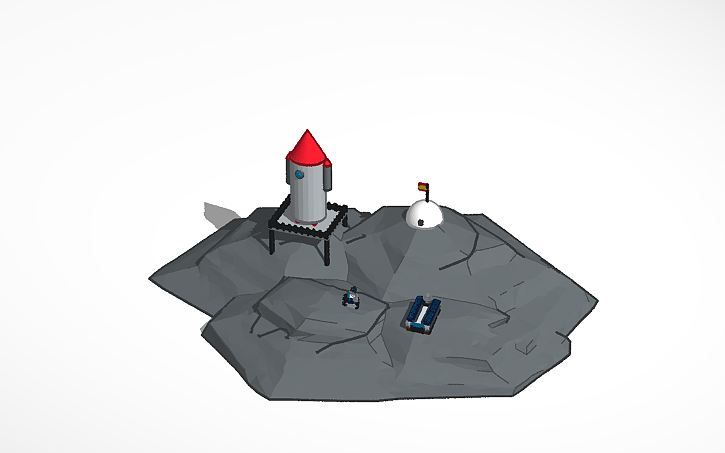 3d Design Luna Tinkercad