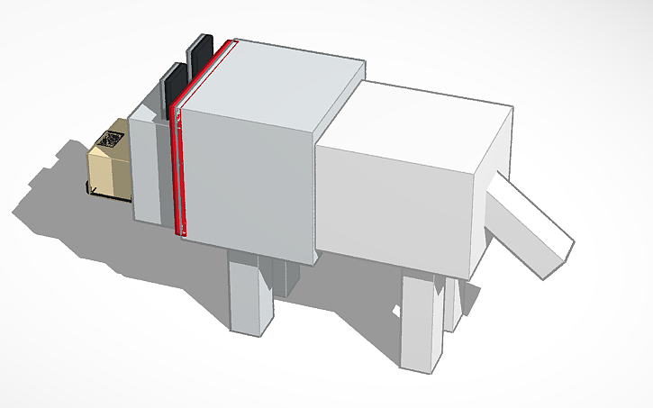 3D design Lobo Minecraft - Tinkercad