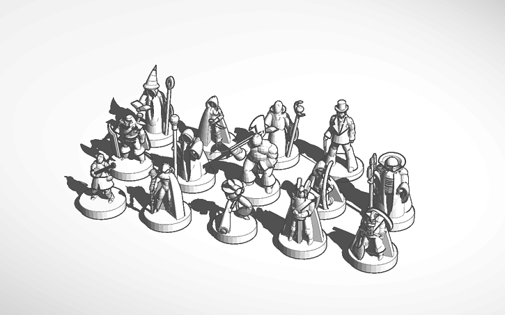 3d Design Dandd Figures Tinkercad