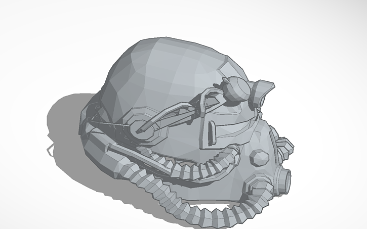 3D design Fallout 4 T-51 Helmet - Tinkercad