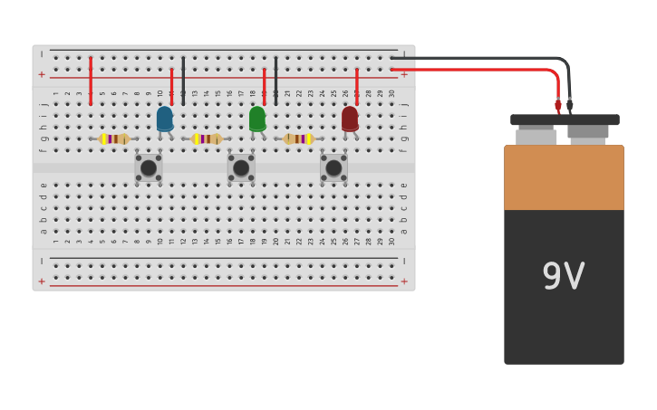 Circuit design Tarea circuito 2 - Tinkercad