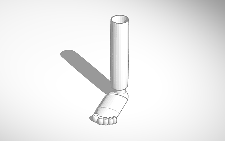 3D design Prosthetic Leg - Tinkercad