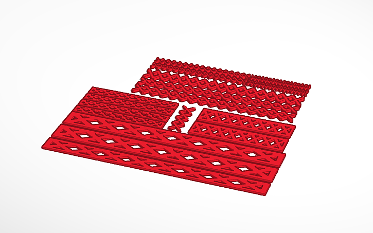 3d Design Lattice Strips Tinkercad