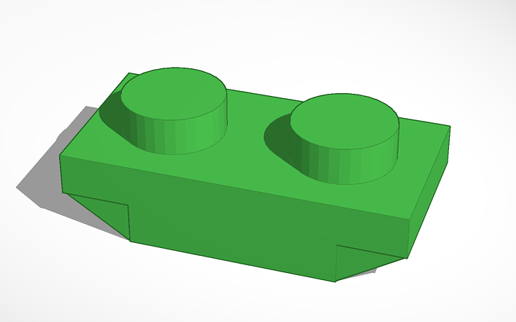 3D design #LEGO figure base for single peg - Tinkercad