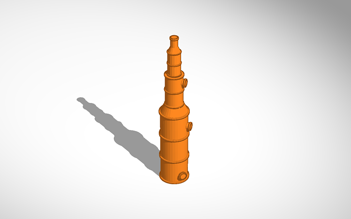 3D design Oil Refinery Pipe Rocket _ Carl Johnson - Tinkercad