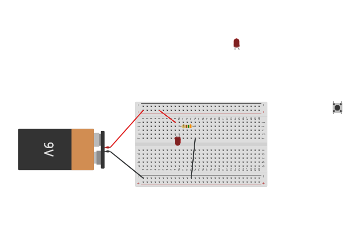 Circuit design Led - Tinkercad