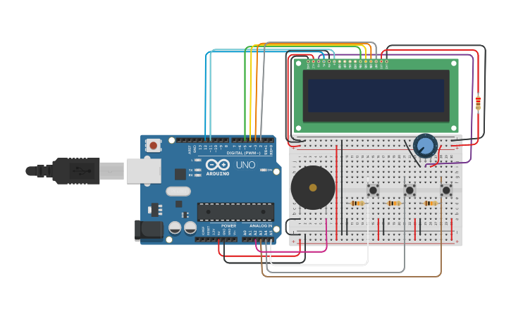 Circuit design Projeto aula 2 | Tinkercad