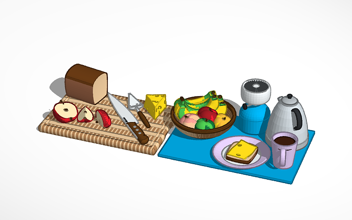 3D design FOOD - Tinkercad