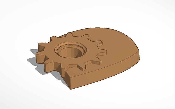 3D design Cog pick - Tinkercad