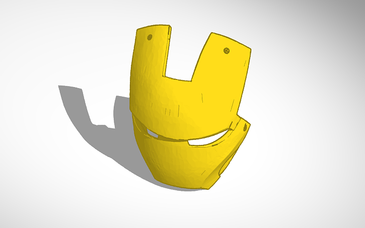 3D design iron man mask - Tinkercad