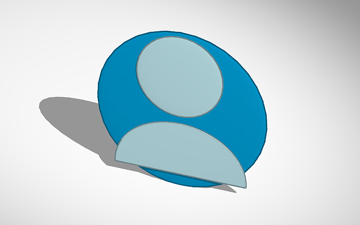 3D design 2d profile pic - Tinkercad