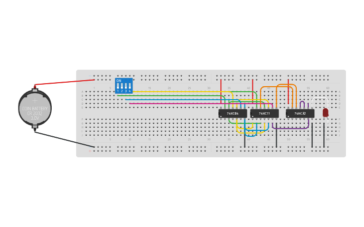 Circuit design Circuito lógico 3 | Tinkercad