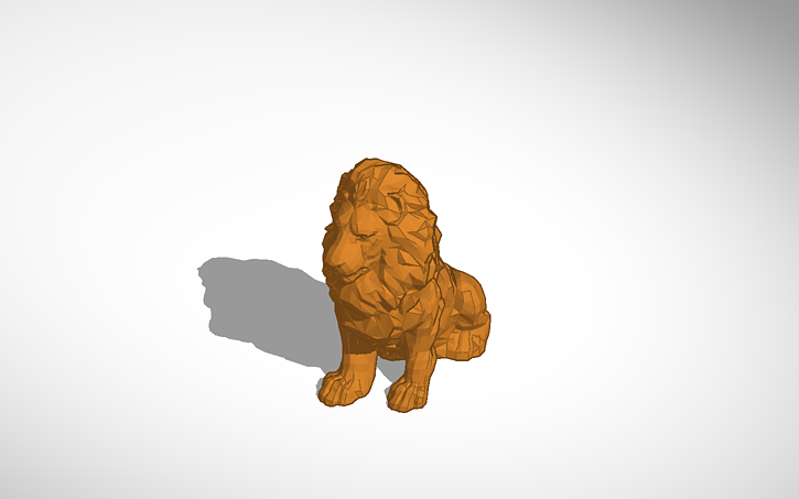 3D design Lion - Tinkercad