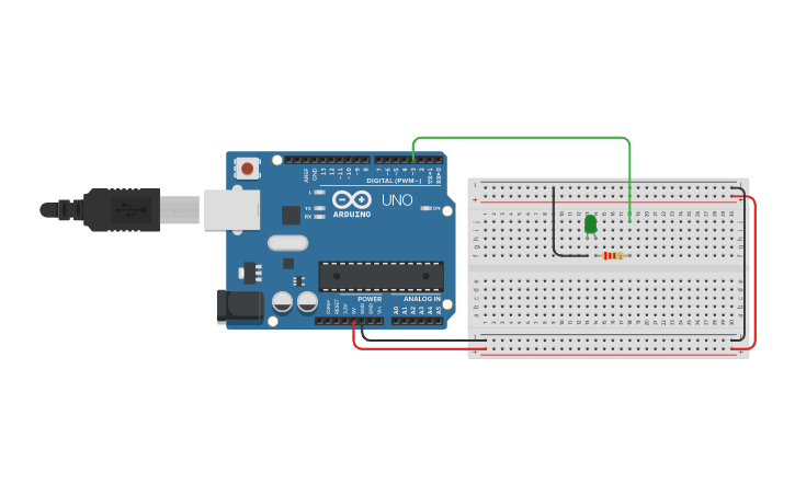 Circuit design LED PWM | Tinkercad