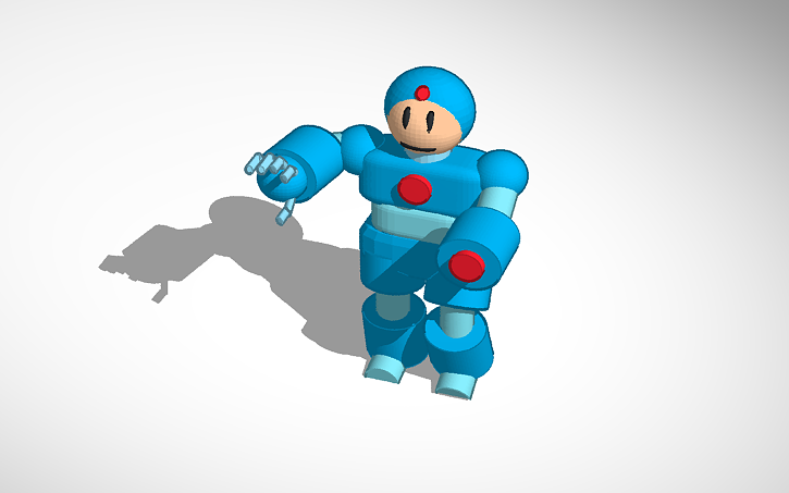 3D design Mega Man - Tinkercad