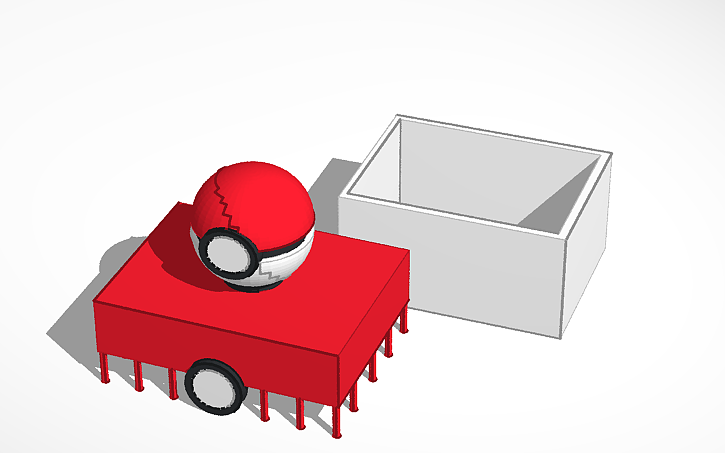 3D design Pokemon Card Deck Box - Tinkercad