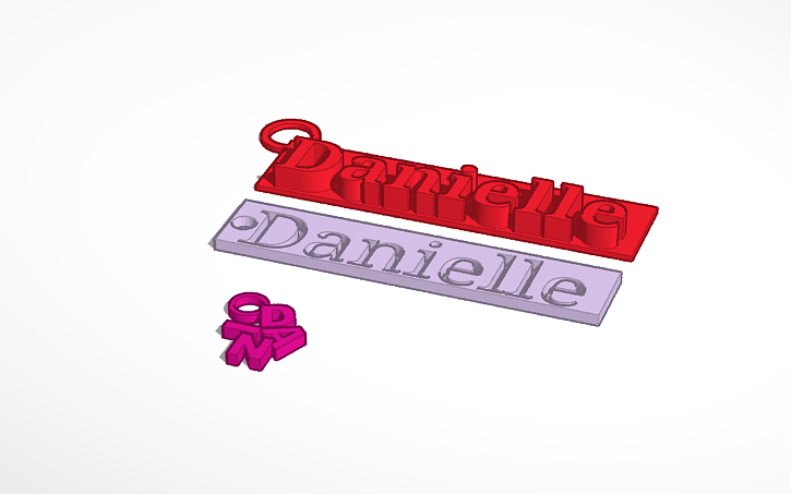 3D design Name Tag | Tinkercad