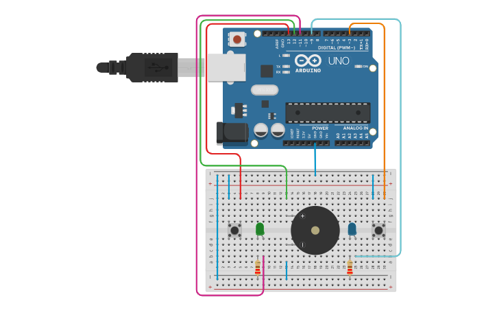 Circuit Design Эксперимент № 3 Ковбои Tinkercad