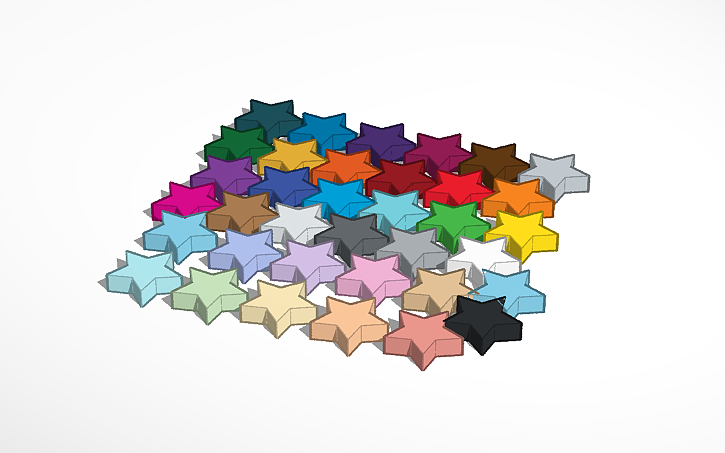 3D design Cool star design! | Tinkercad