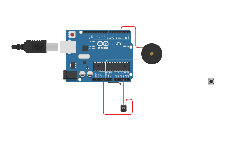 Circuit design Arduino Project 1 - Tinkercad