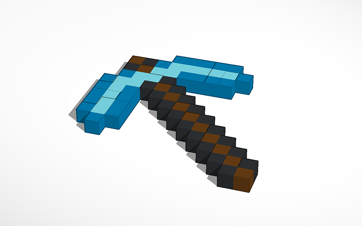 3D design MC pickaxe | Tinkercad