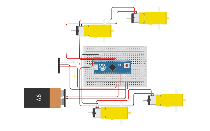 Circuit Design Arduino Nano Tinkercad