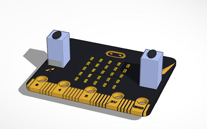 3D design Copy of Carte Micro:Bit - Tinkercad