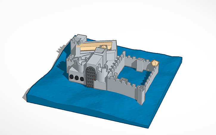 3D design Castle on the Water - Tinkercad