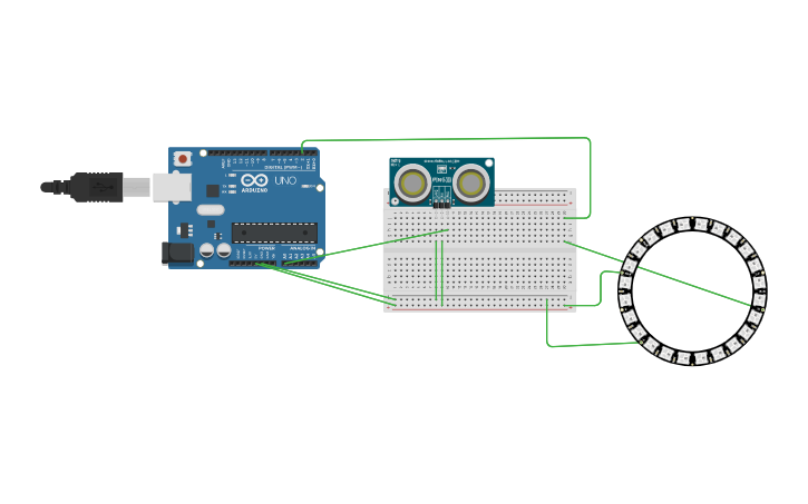 Circuit design Lecture 5 Ultrasonic example - Tinkercad