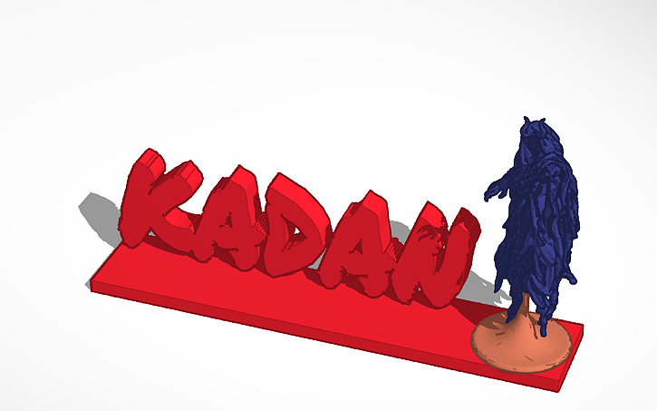 3D design Turnbow-Nameplate - Tinkercad