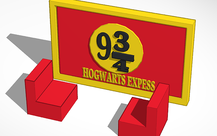 3D design Hogwarts Express Platform: Assignment | Tinkercad