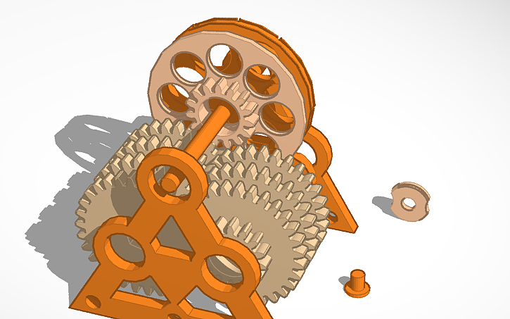 3D design Three-phase axial generator - Tinkercad
