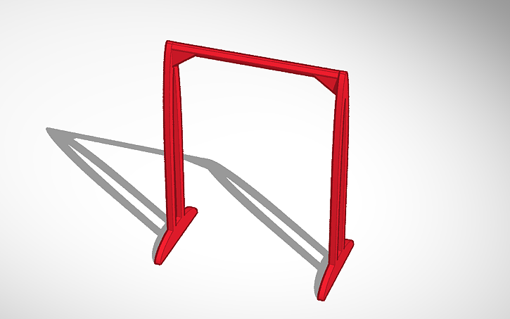 3D design Barbie Clothes Rack - Tinkercad