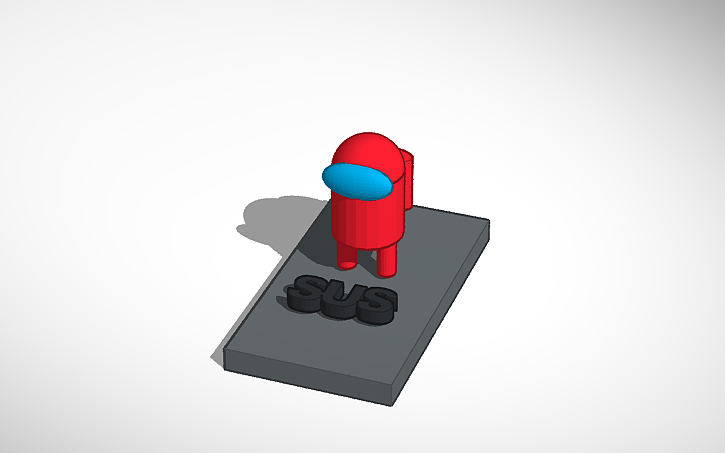 3D design Amogus | Tinkercad