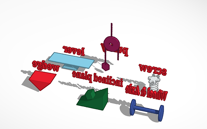 3D design six simple machines | Tinkercad