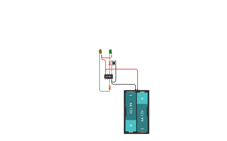 Circuit Design Attiny85 Binary Clock Tinkercad