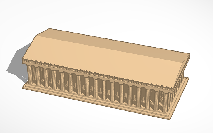 3d Design Parthenon Tinkercad
