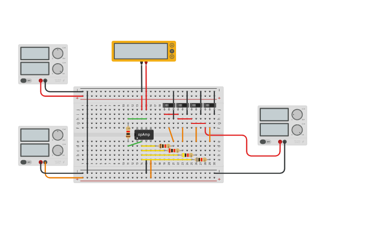 Circuit Design Opamp Tinkercad